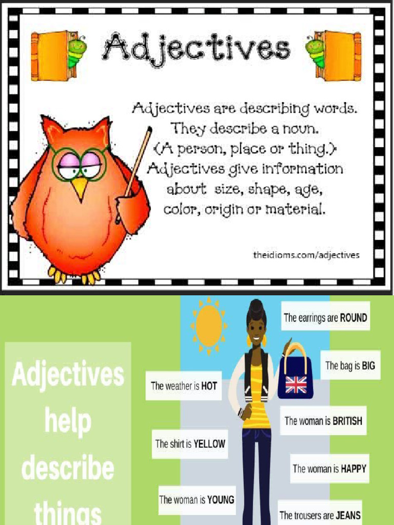 Grade 7 Adjective and Verb To Be | PDF