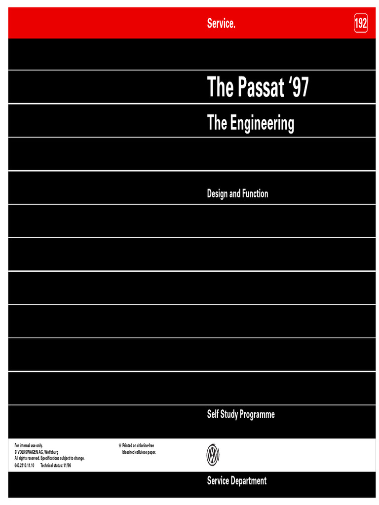 SSP 192 Passat 1997 The Technology | PDF