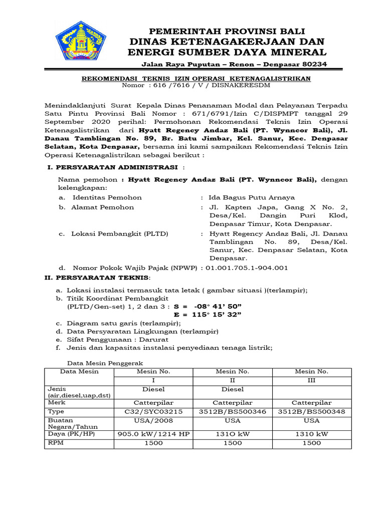 PT. Wynncor Bali (Hyatt Regency Andaz Bali) | PDF