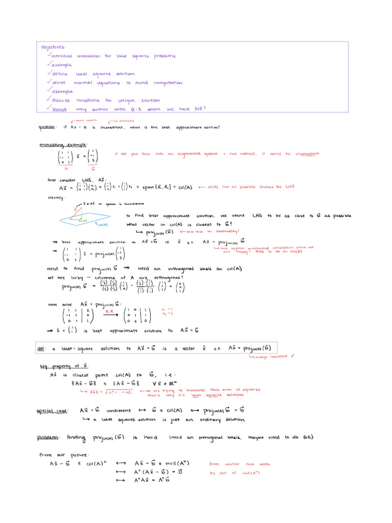 Least-Squares Problems | PDF