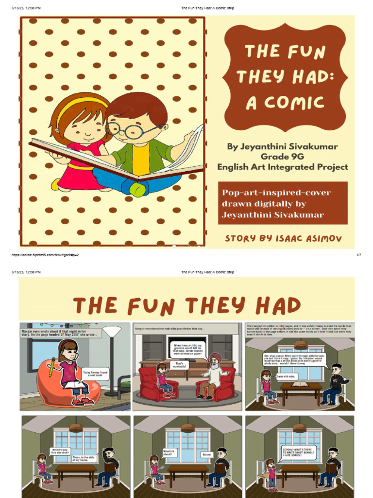 The Fun They Had - A Comic Strip | PDF
