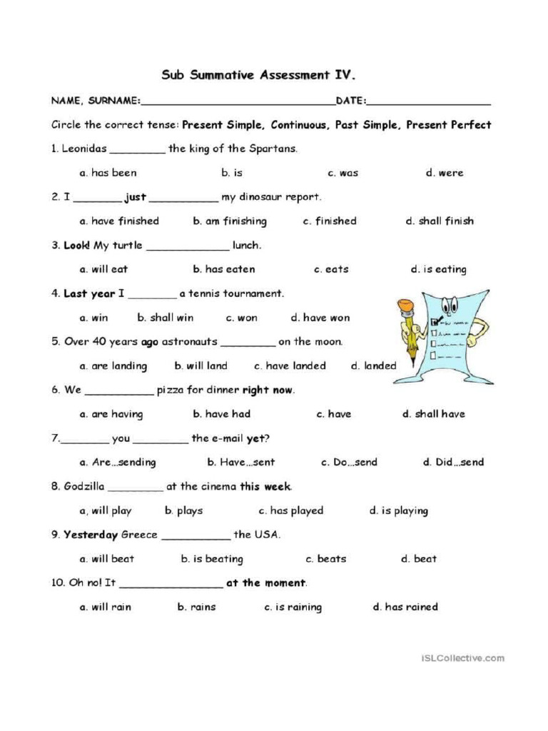Past Present Future Tenses | PDF