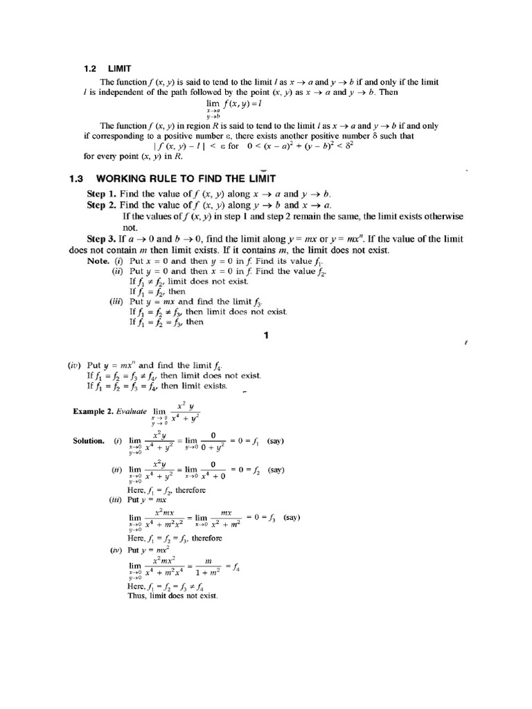 Limit & Continuity | PDF