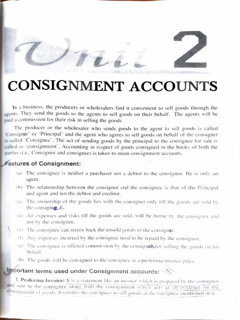 Consignment Theory | PDF