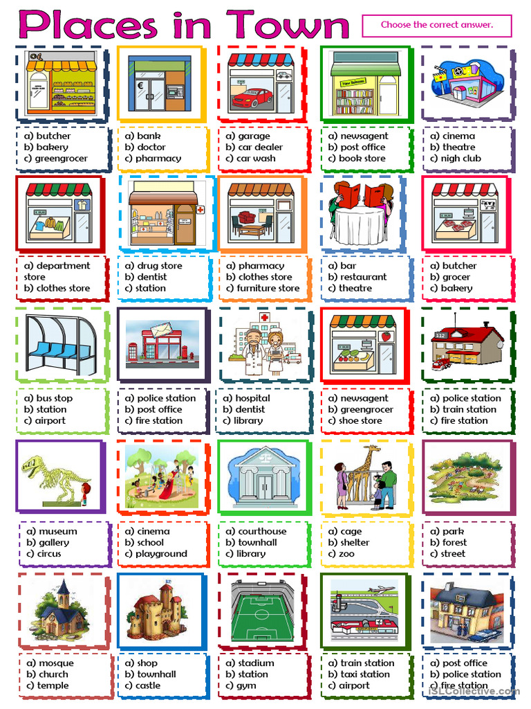 Places in Town | PDF