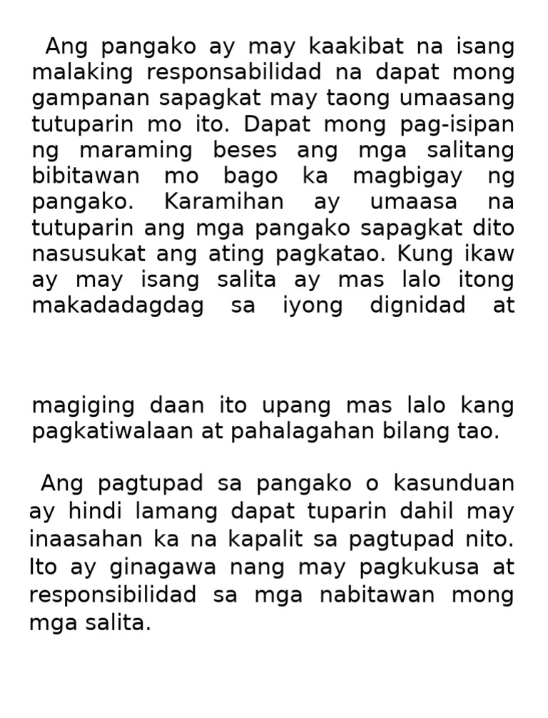 Ang Pangako | PDF