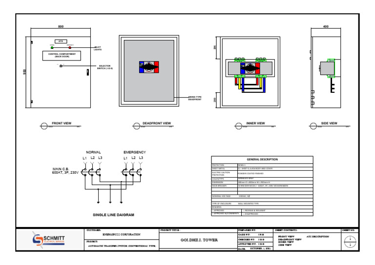 Shop Drawing_ATS Panel | PDF