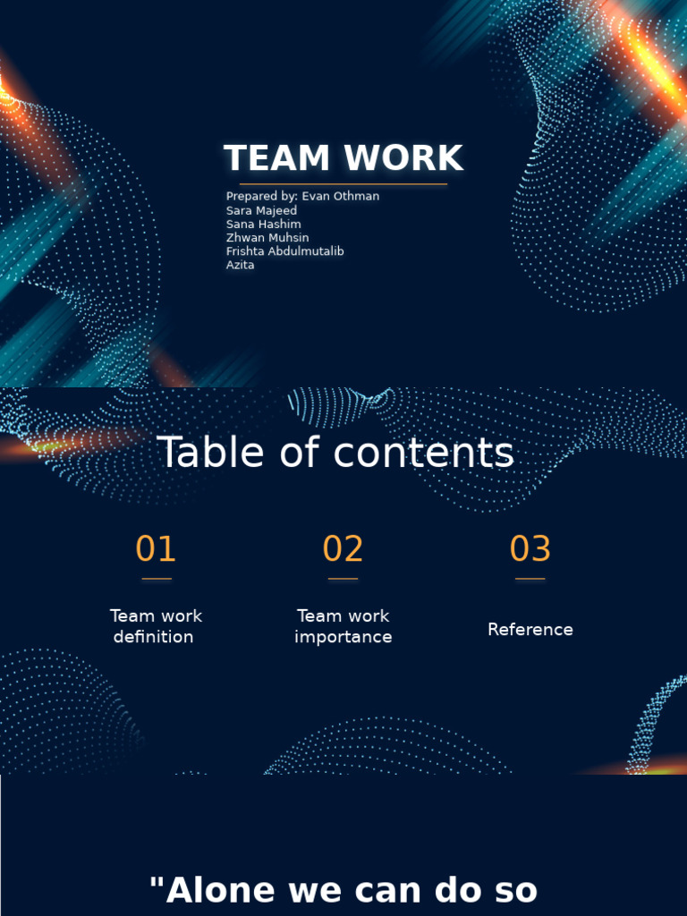 Team Work | PDF