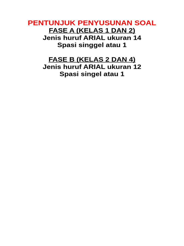 Soal ASAS Bahasa Jawa Kelas 1 Semester 1 | PDF