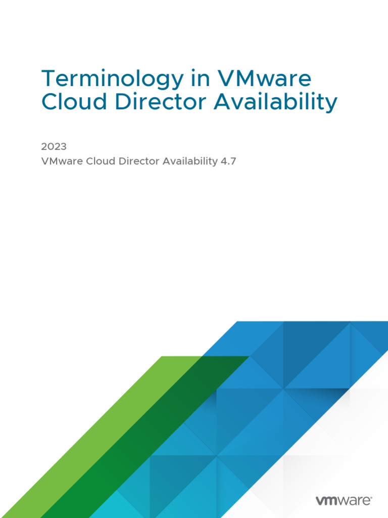 VMware-Cloud-Director-Availability-Terminology | PDF