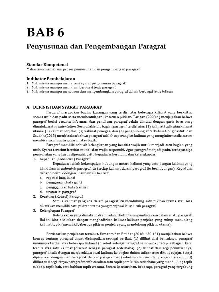 Proses Penyusunan Paragraf Efektif | PDF