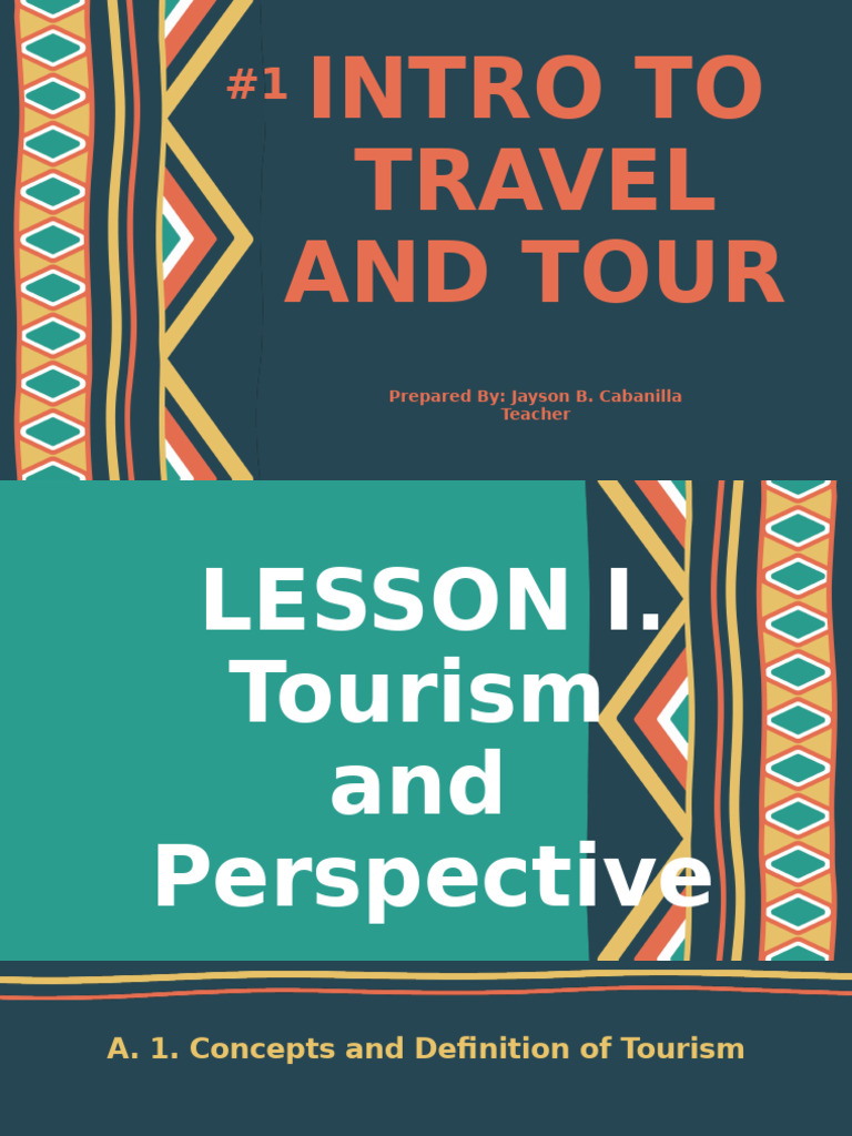 Intro To Travel and Tour Lesson #1 | PDF