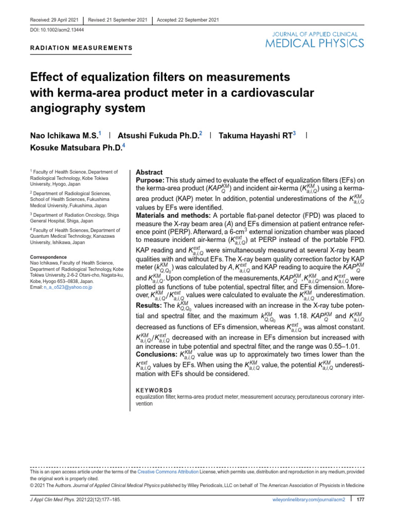 Effect of Equalization | PDF | X Ray | Metre
