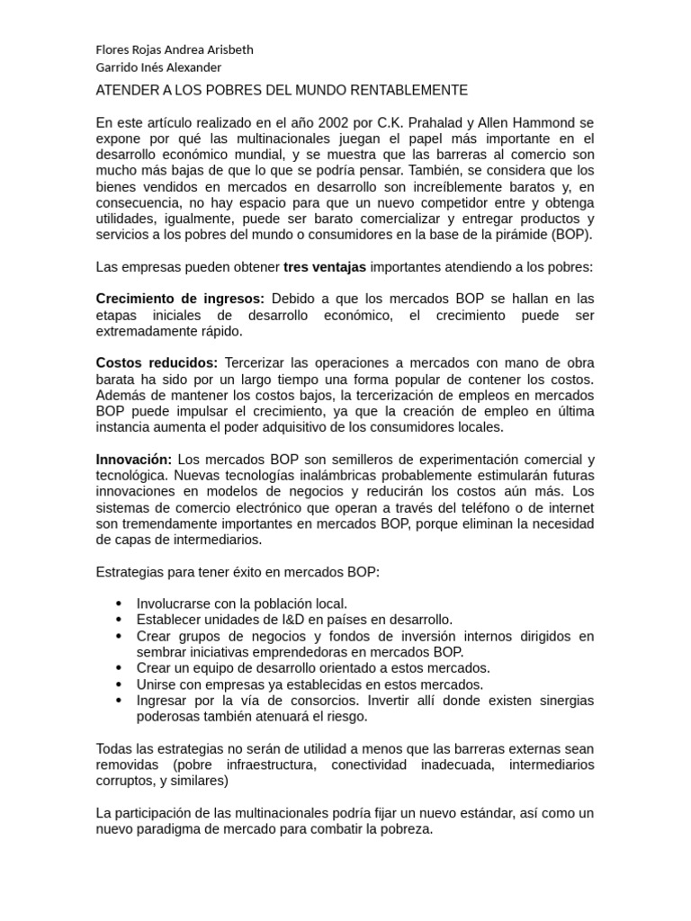 Atender A Los Pobres Del Mundo Retablemente-1 | PDF | Pobreza ...