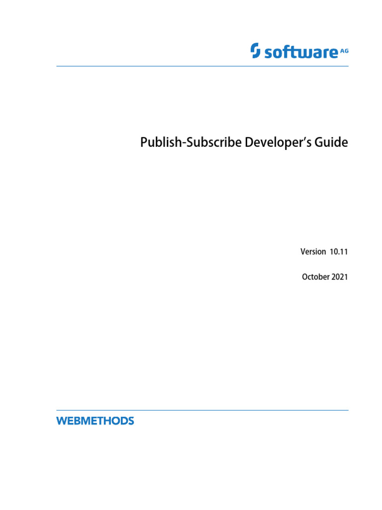 10-11 Publish Subscribe Developers Guide | PDF