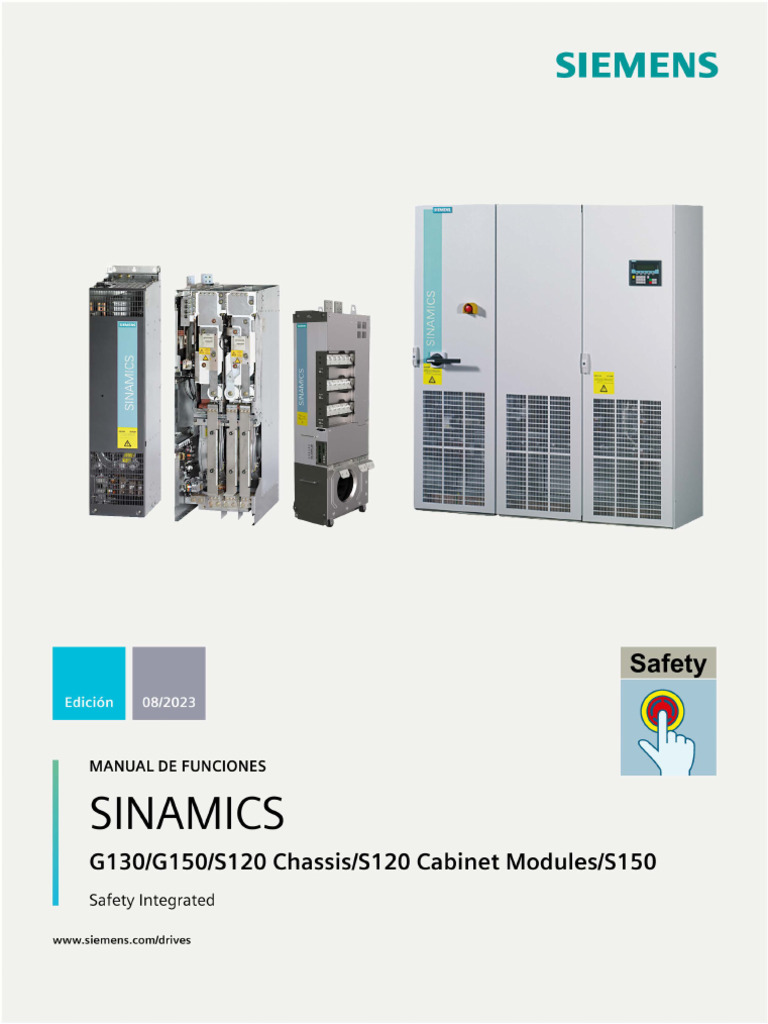 SINAMICS G130 G150 S120 Chassis S120 CM S150 Safety Integrated Es-ES | PDF