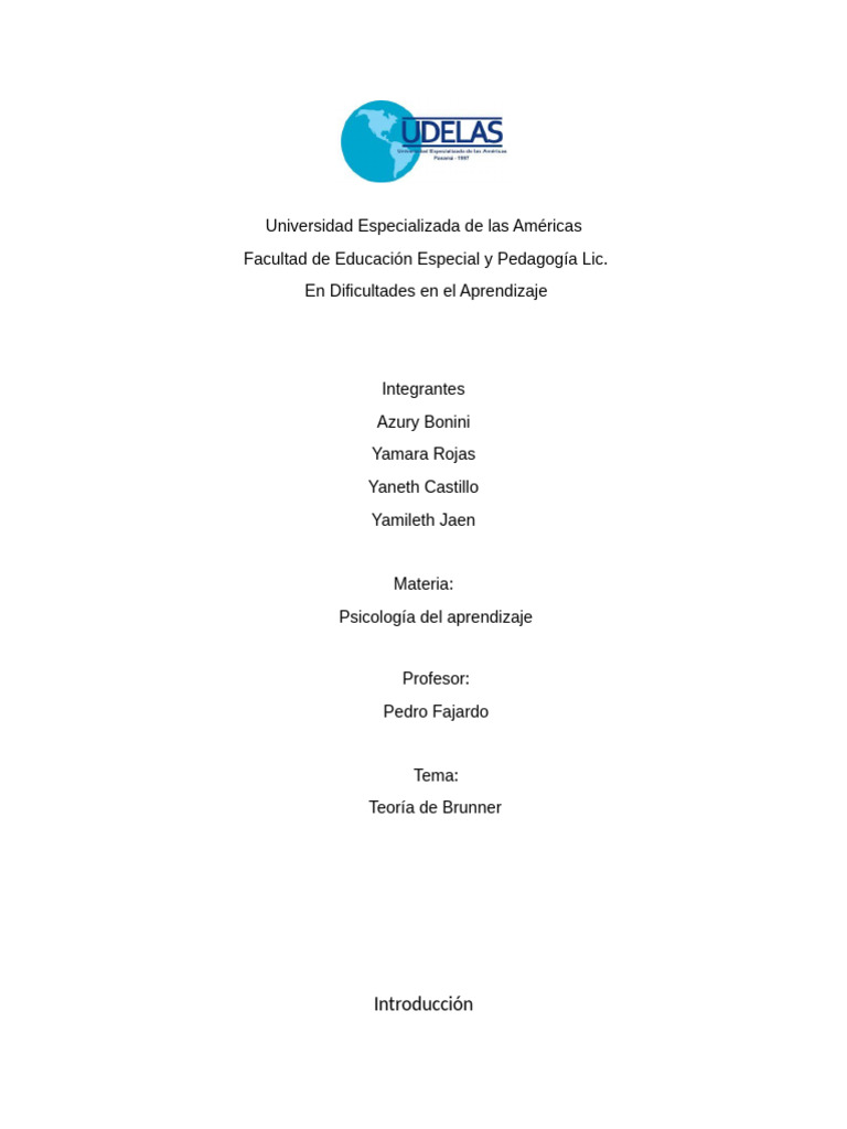 Teoria Brunner Escrito | PDF