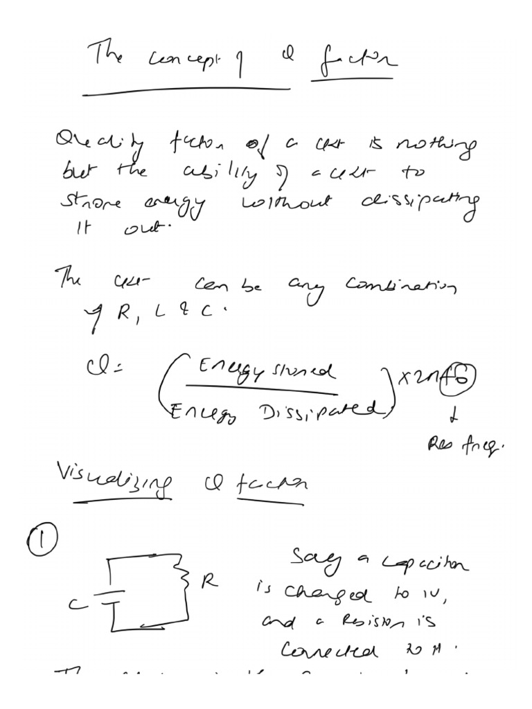 The concept of Q factor | PDF