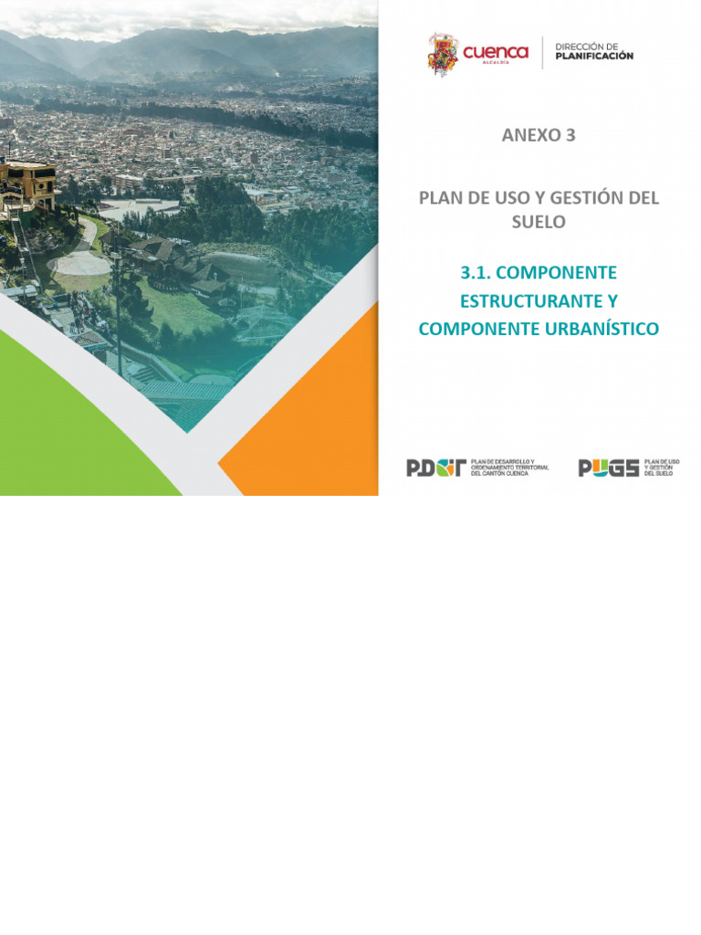 Anexo 3.1 Componente Estructurante Urbanistico | PDF
