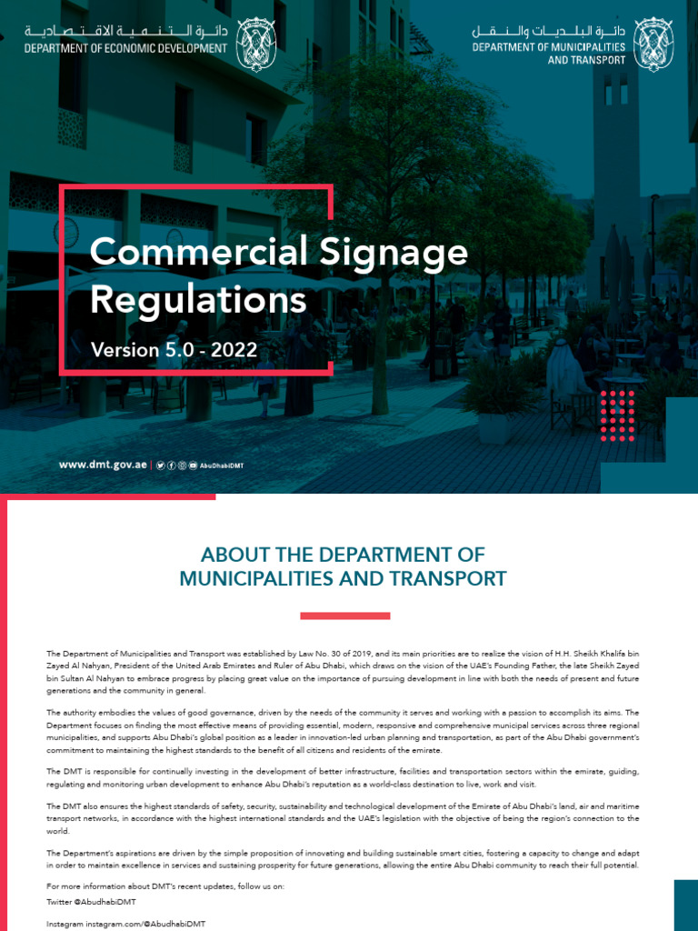 Commercial Signage Regulations - Version 5 | PDF
