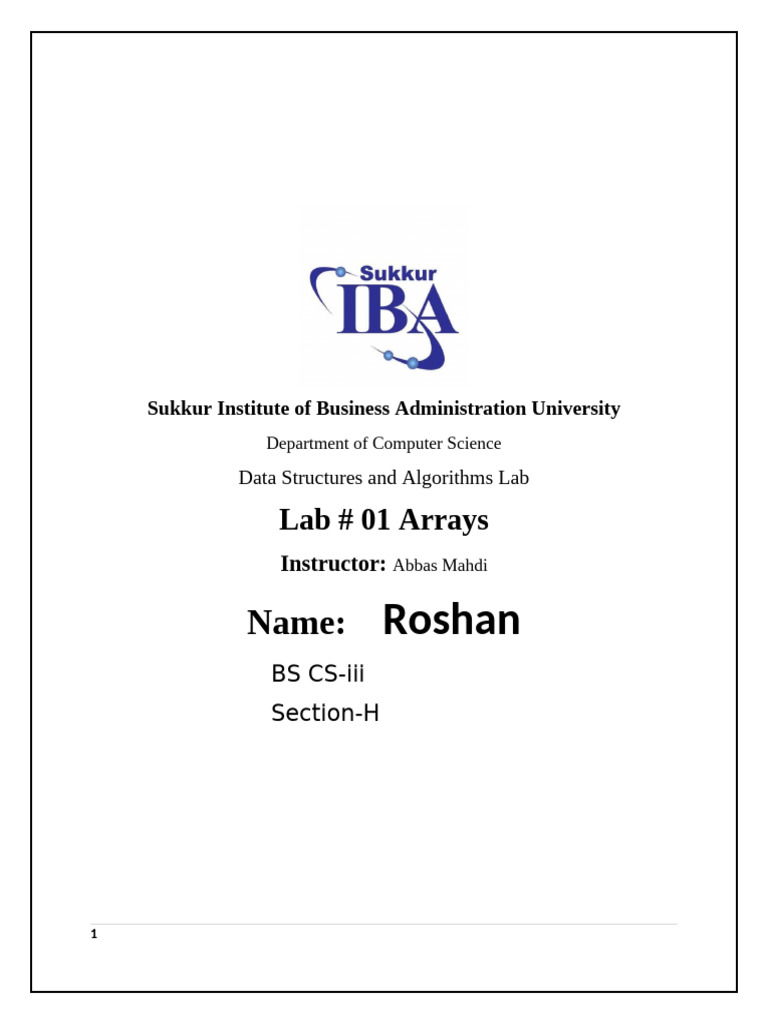 Arrays Lab | PDF