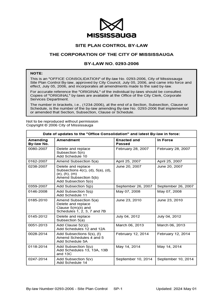 Site Plan Control by Law | PDF | Strategic Planning | Zoning