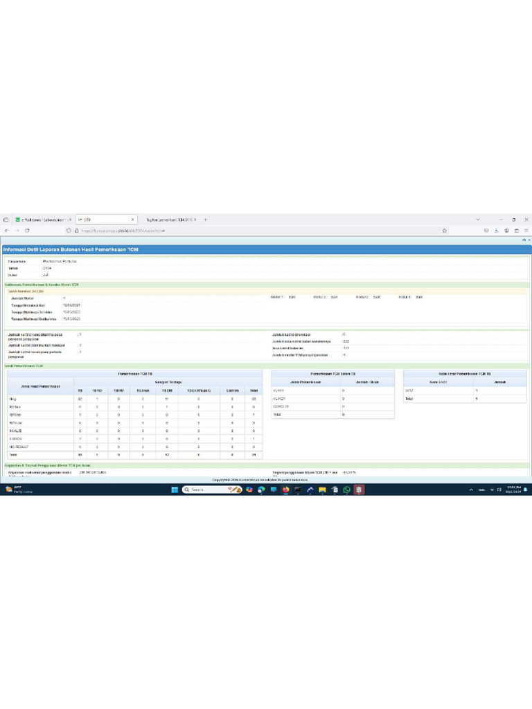 Laporan Hasil Pemeriksaan TCM Triwulan III 2024 | PDF