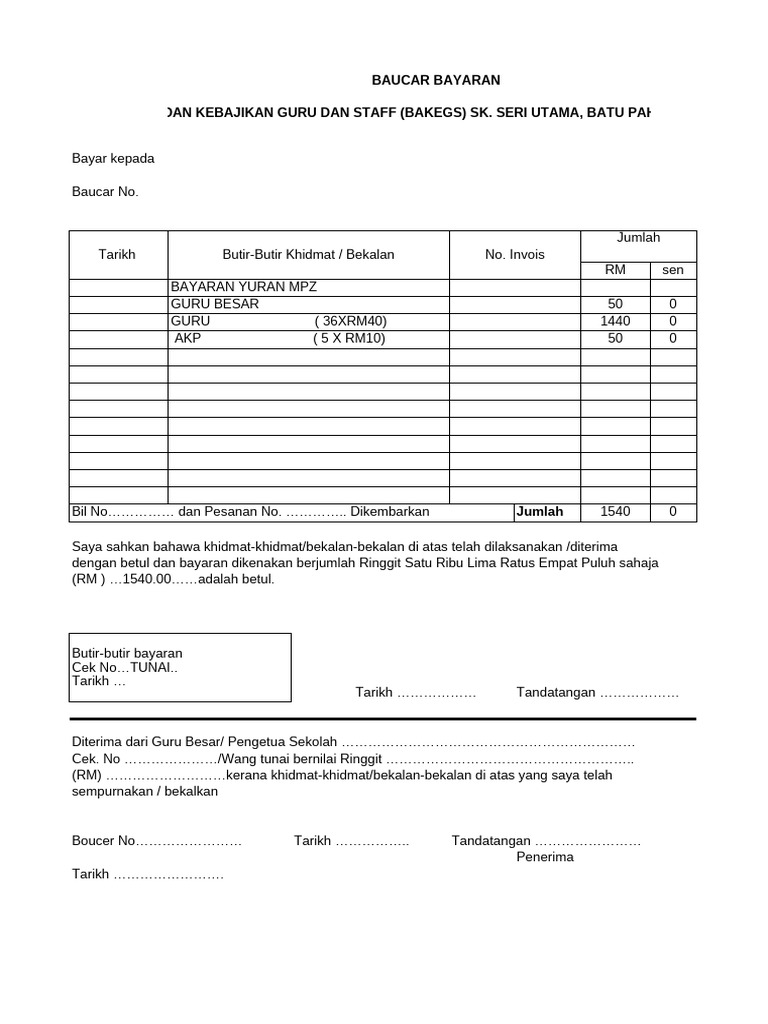 Baucer Bayaran | PDF