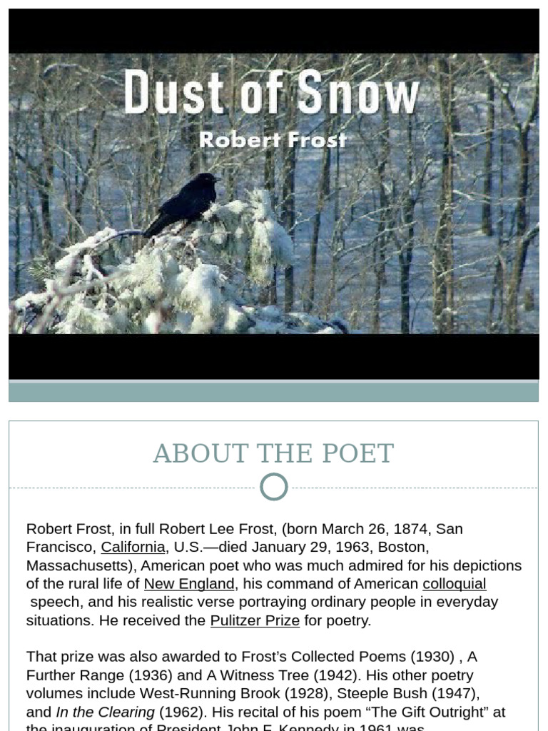 Dust of Snow | PDF