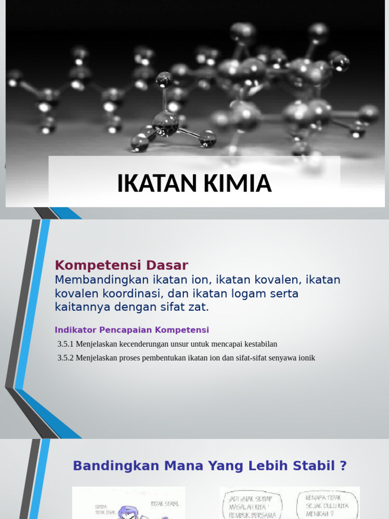 Ikatan Ion Dan Kestabilan Unsur | PDF