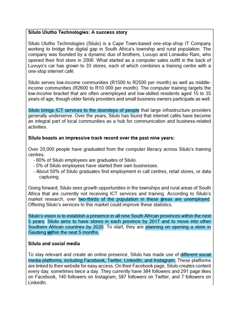 BMA Case Study - Bcommodules | PDF