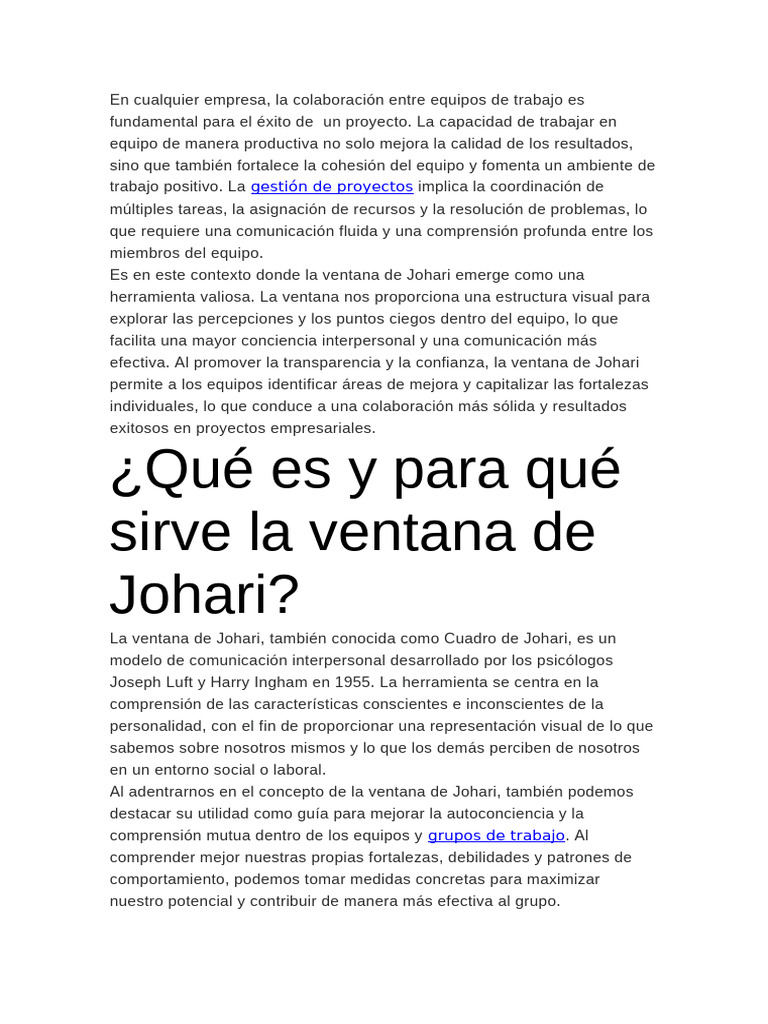 Ventana de Joari | PDF