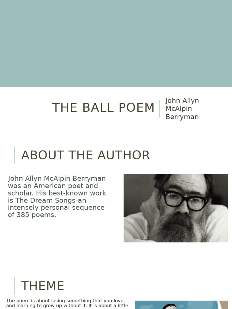 The Ball Poem | PDF