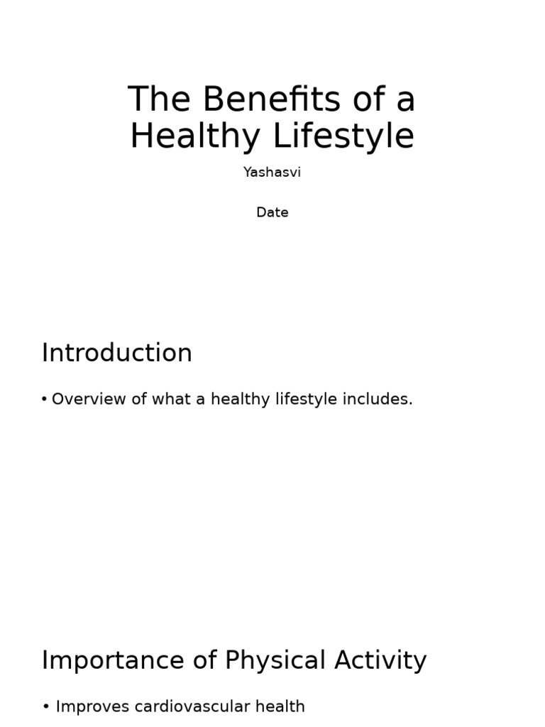 Create Healthy Lifestyle Presentation | PDF | Wellness | Lifestyle