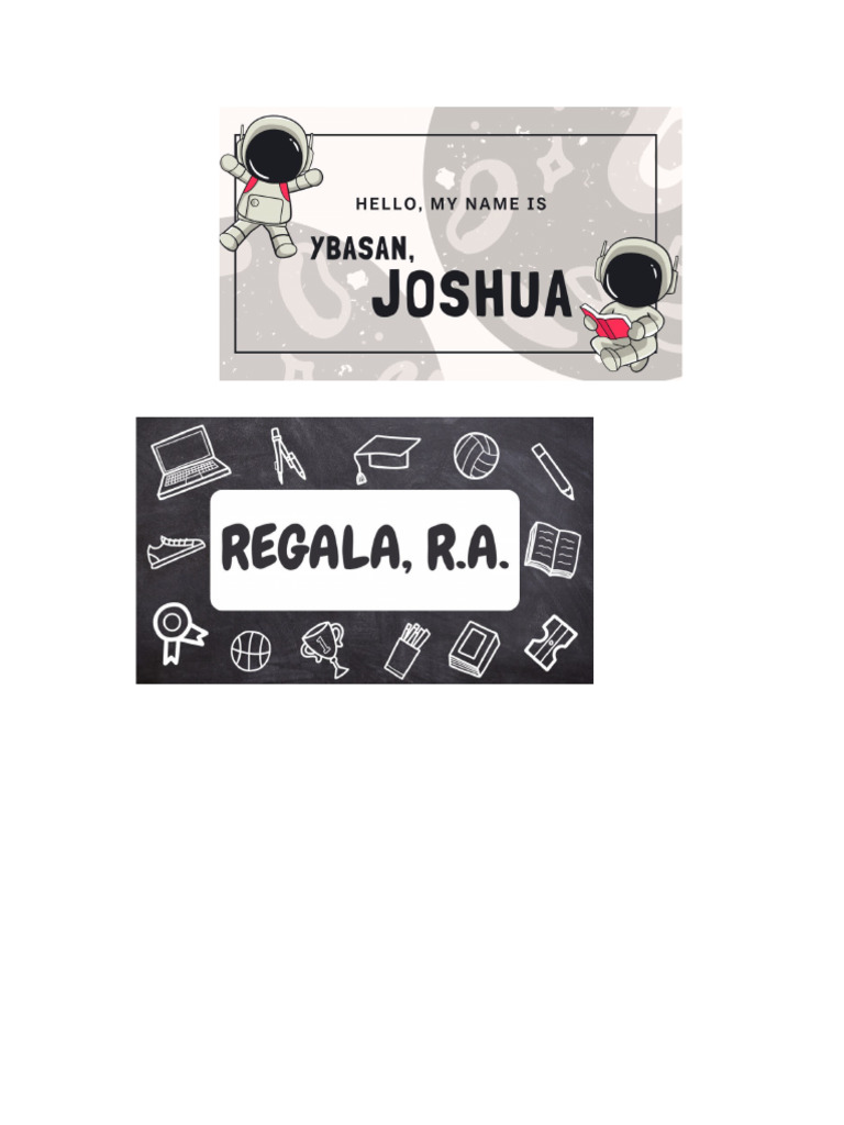 NAME TAG | PDF
