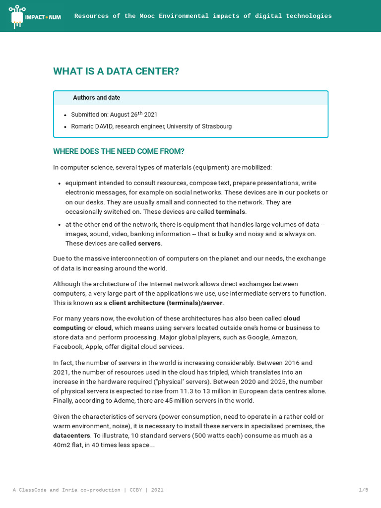 FC1 2 3-Datacenter-MoocImpactNum en | PDF