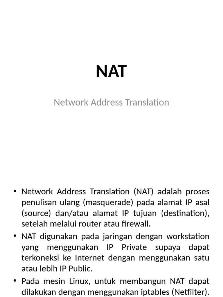 NAT | PDF