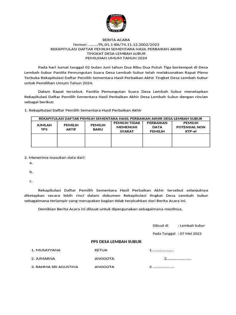 Ba DPSHP Akhir | PDF
