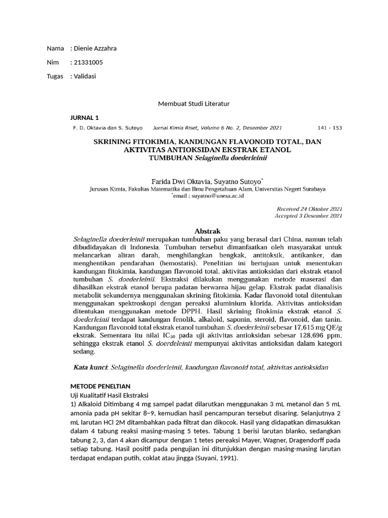 Validasi Tugass 2 | PDF