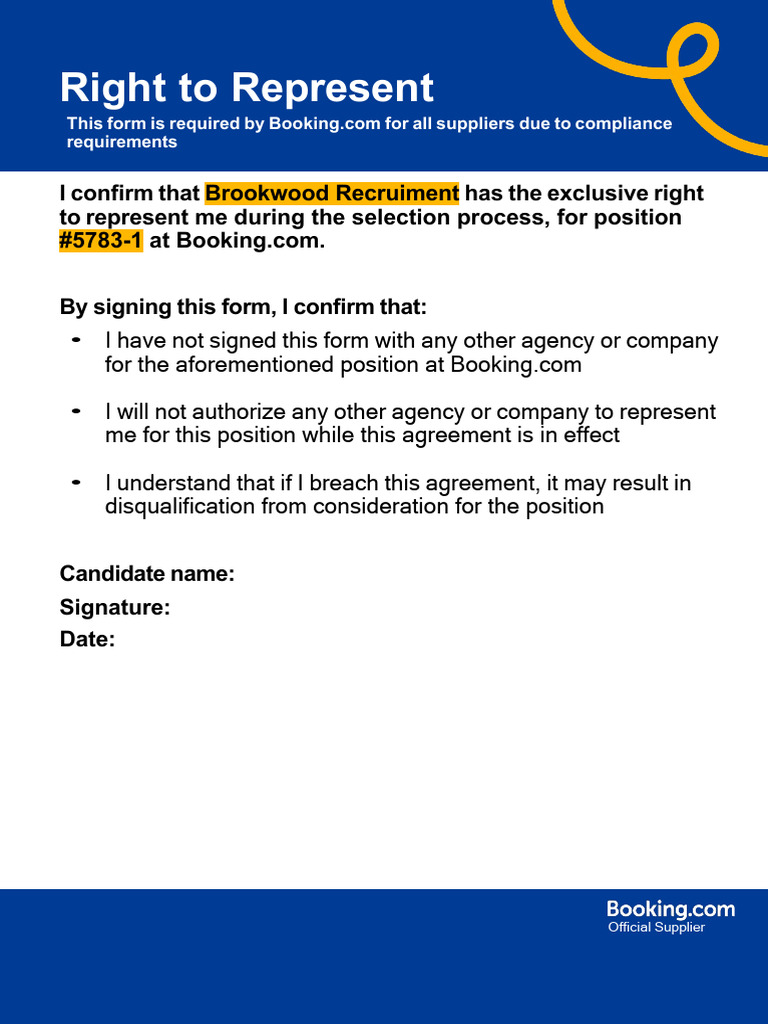 Right to Represent Document | PDF