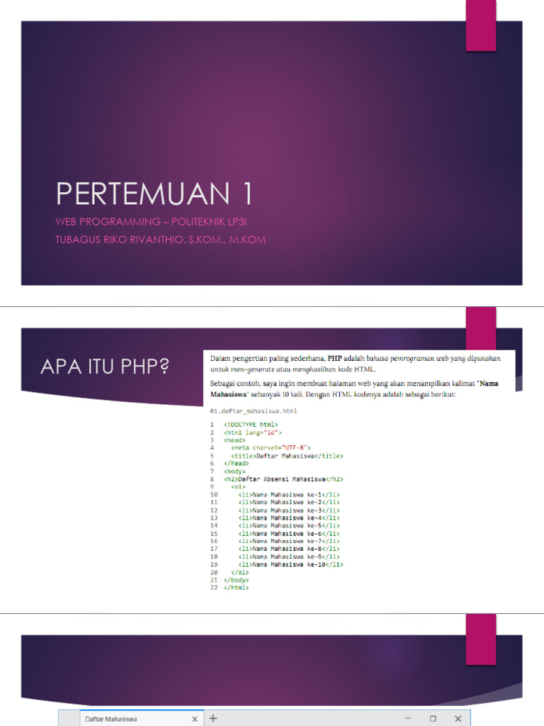 Pertemuan 1 | PDF
