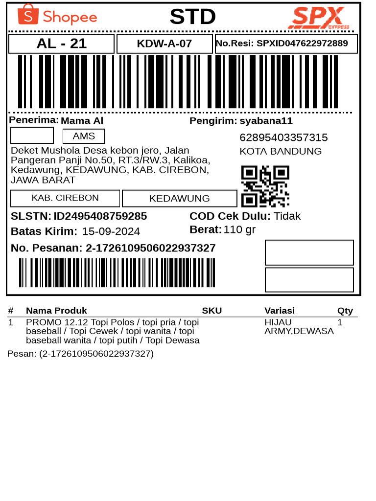 Batch Get Shipping Label (1) | PDF