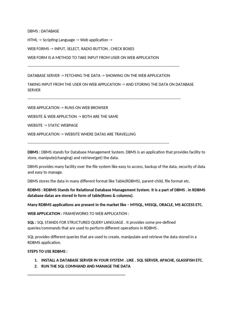 DBMS1 (AutoRecovered) | PDF