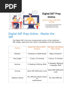 Sat Answer Key For Practice Test 1 | PDF | Tests | Standardized Tests