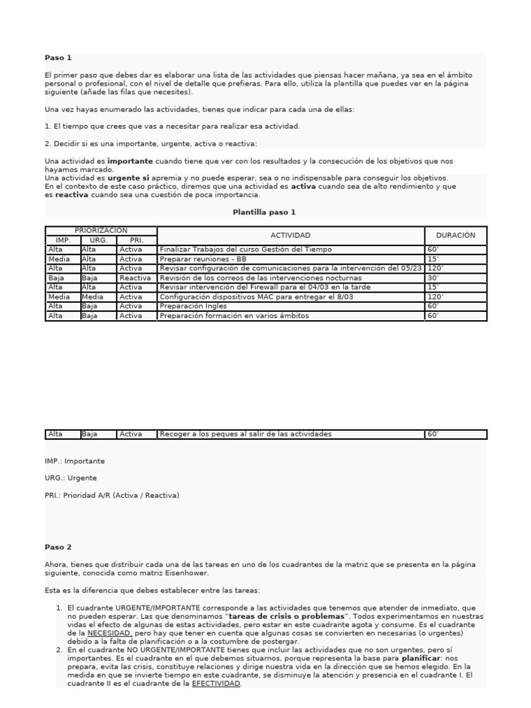 ProyectoFinal GestiónTiempo | PDF