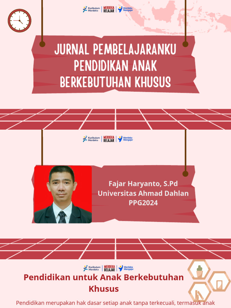 Jurnal Pembelajaranku Pendidikan Anak Berkebutuhan Khusus - Fajar Haryanto | PDF | Karier ...