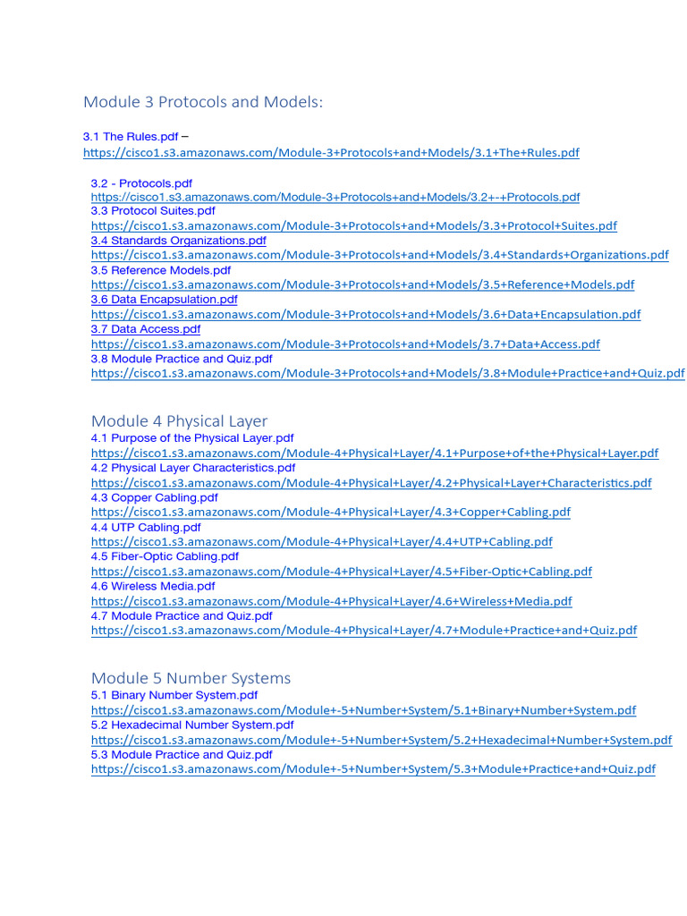 Module 3 Protocols and Models | PDF