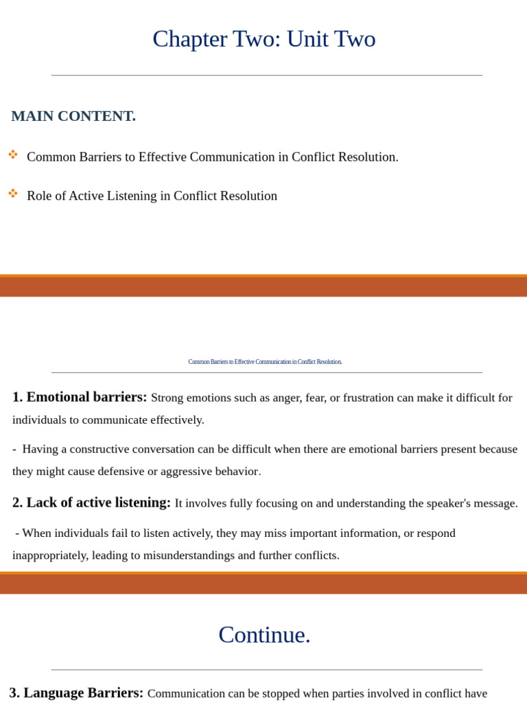 Conflict CH2 Unit 2 | PDF