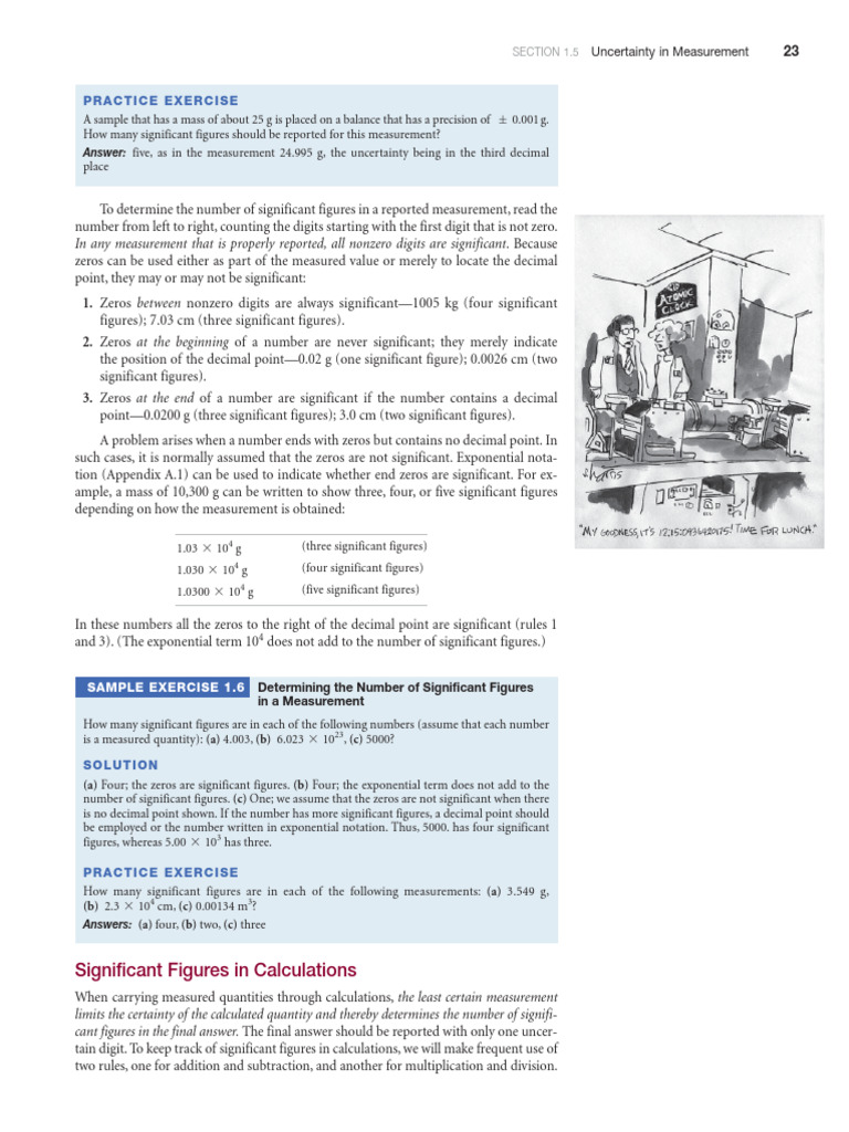 Determining The Number of Significant Figures | PDF