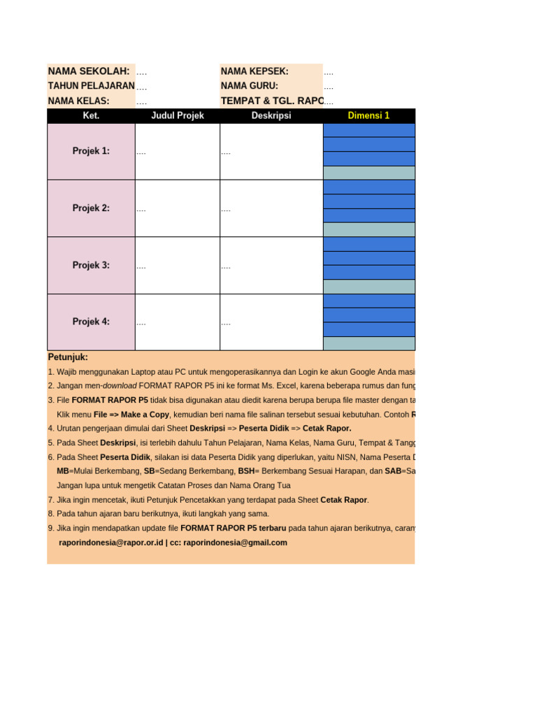 Format Rapor p5 | PDF